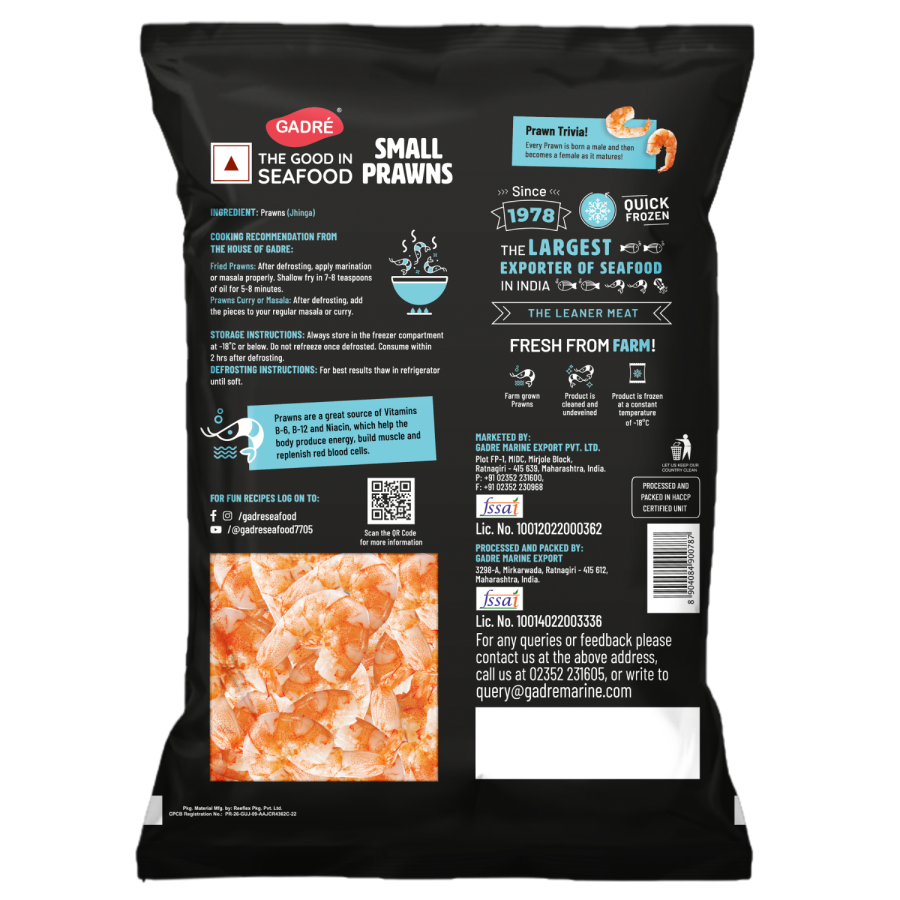 Small Prawns - Gadre Premium Seafood