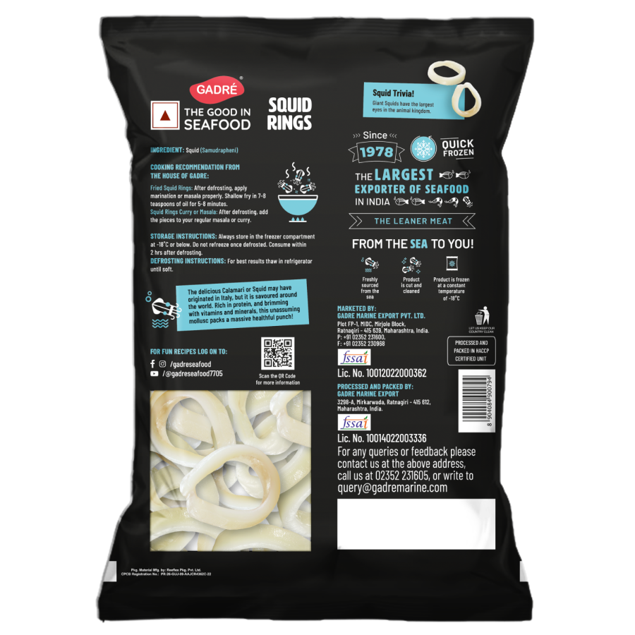 Squid Rings - Gadre Premium Seafood